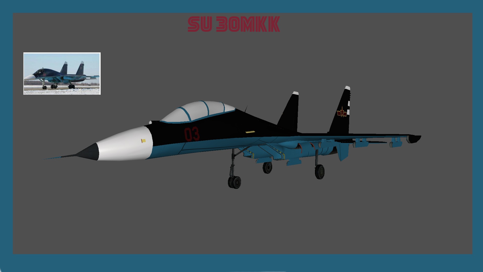 SU 30MKK repainted with vector lines on bottom of [Battlefield 2] [Mods]
