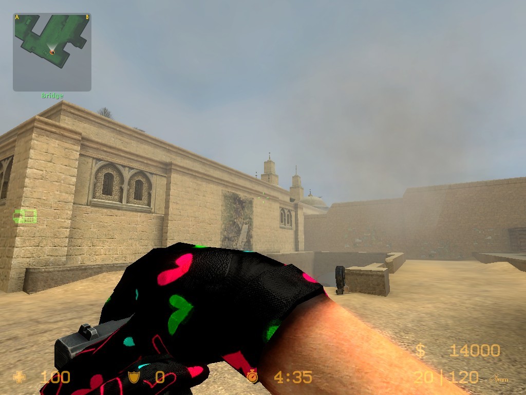 Neon Love Gloves Mod for Counter-Strike: Source | CS:S Mods