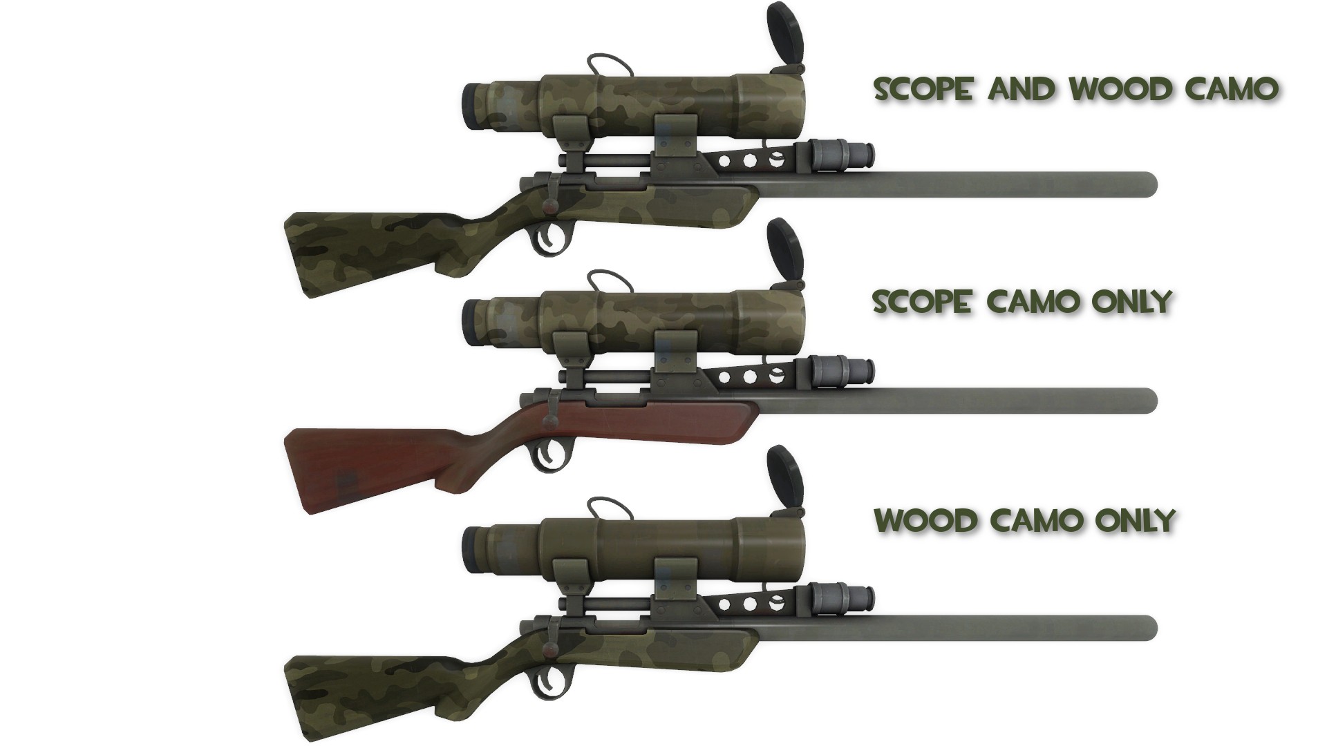 Sniper Camo (with optional styles) Mod for Team Fortress 2 | TF2 Mods