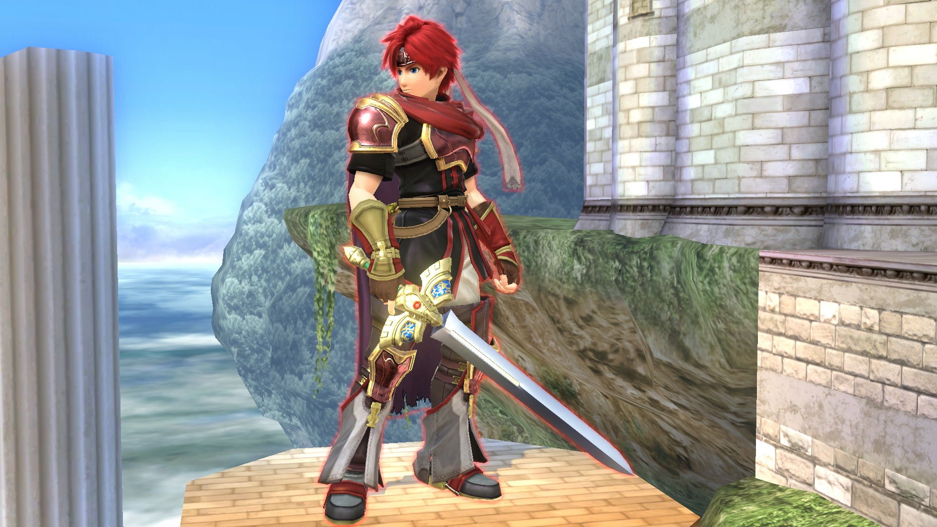 Black Red & Gold Roy [Super Smash Bros. (Wii U)] [Mods]