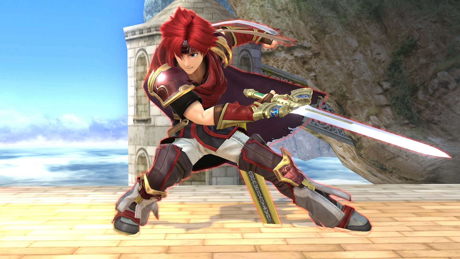 Black Red & Gold Roy [Super Smash Bros. (Wii U)] [Mods]