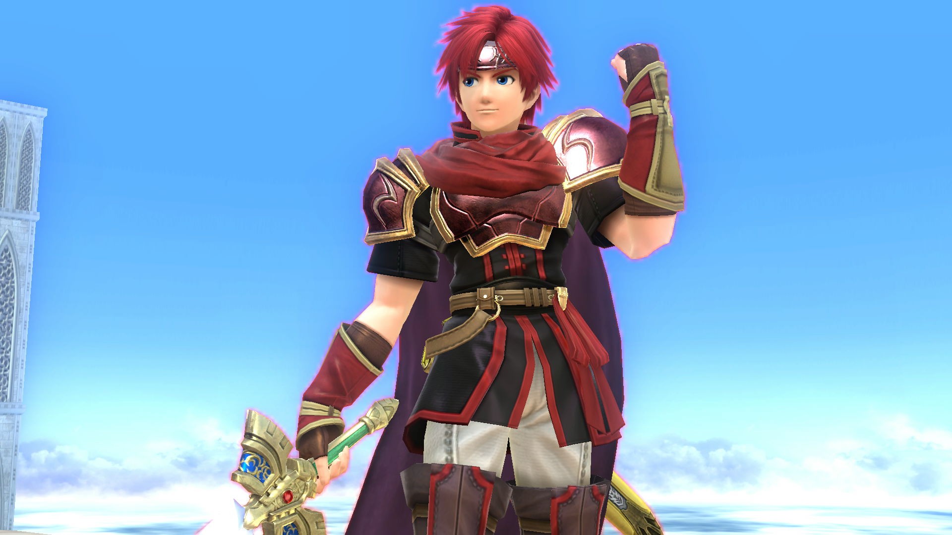 Black Red & Gold Roy [Super Smash Bros. (Wii U)] [Mods]