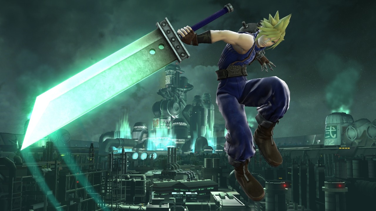 Blue FF7 Cloud [Super Smash Bros. (Wii U)] [Mods]