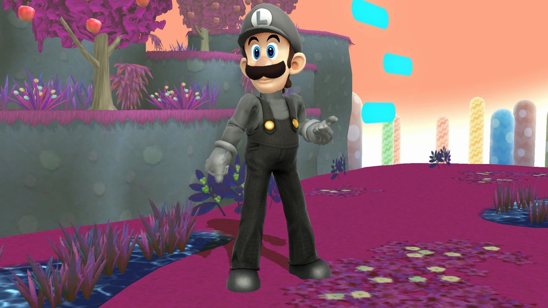 Luigi the God 0.1 (voice, csp,result,extra models) Mod for Super Smash ...
