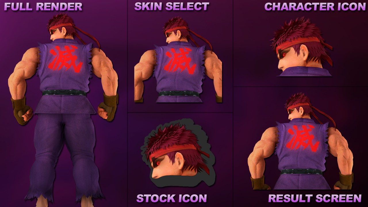 Evil Ryu Made by Majinmind [Super Smash Bros. (Wii U)] [Mods]