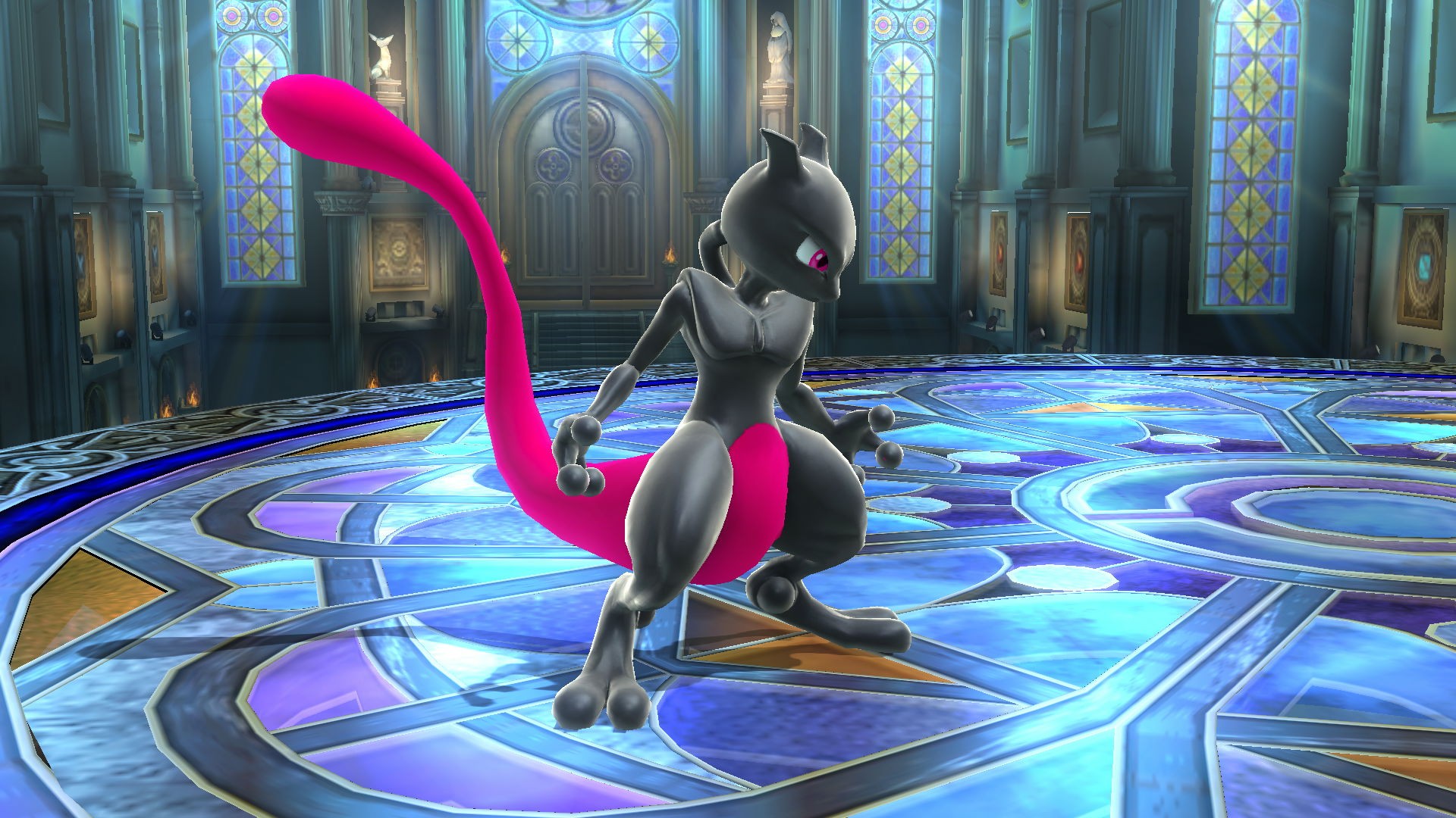 Black & Pink Mewtwo Mod for Super Smash Bros. (Wii U) | SSB4U Mods
