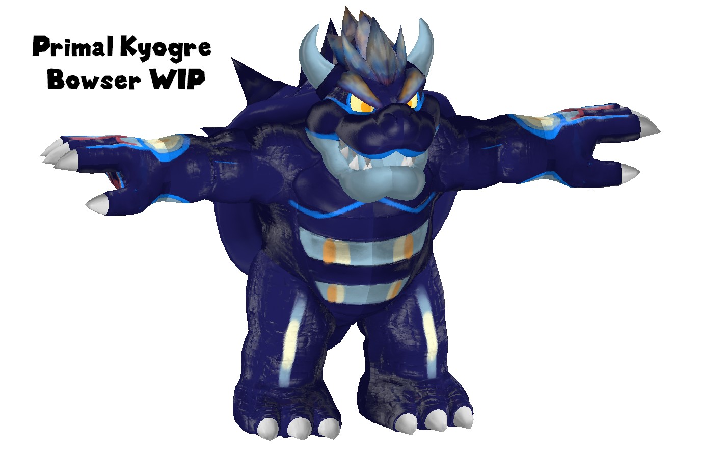 Primal Groudon Inspired Bowser v1.1 [Super Smash Bros. (Wii U)] [Mods]