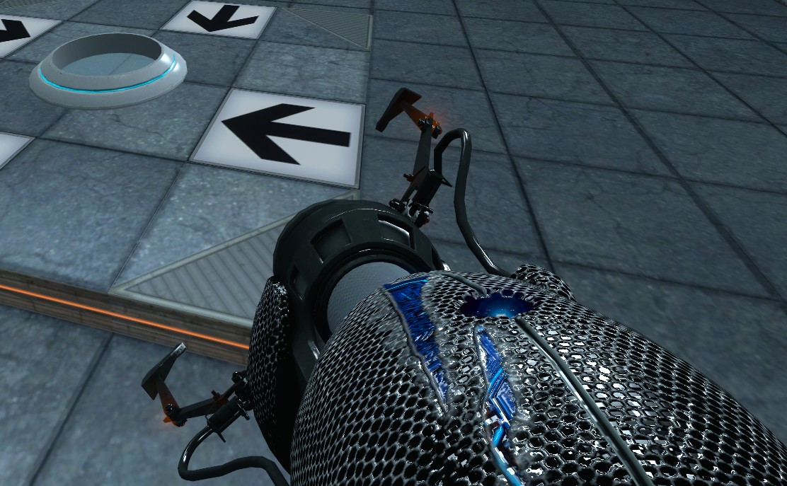 Damaged Cyborg Gun ANIMATED & GLOWS [Portal] [Mods]