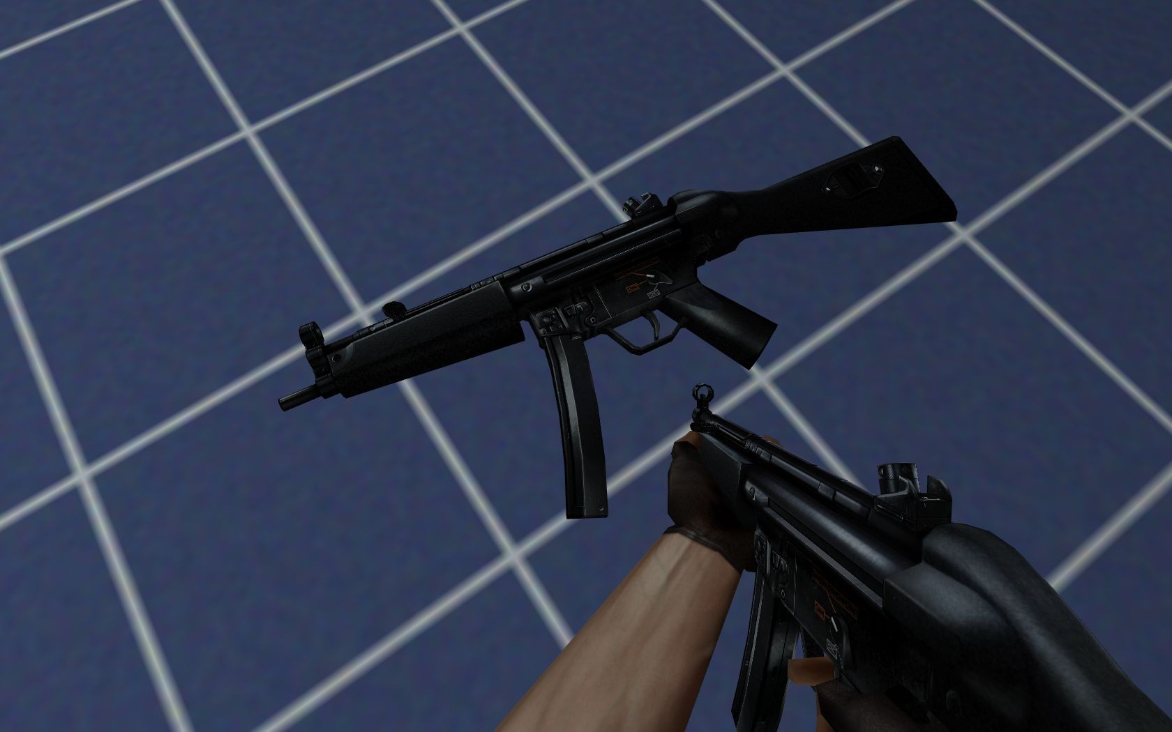 Mp5 - Partial reskin [Counter-Strike 1.6] [Mods]