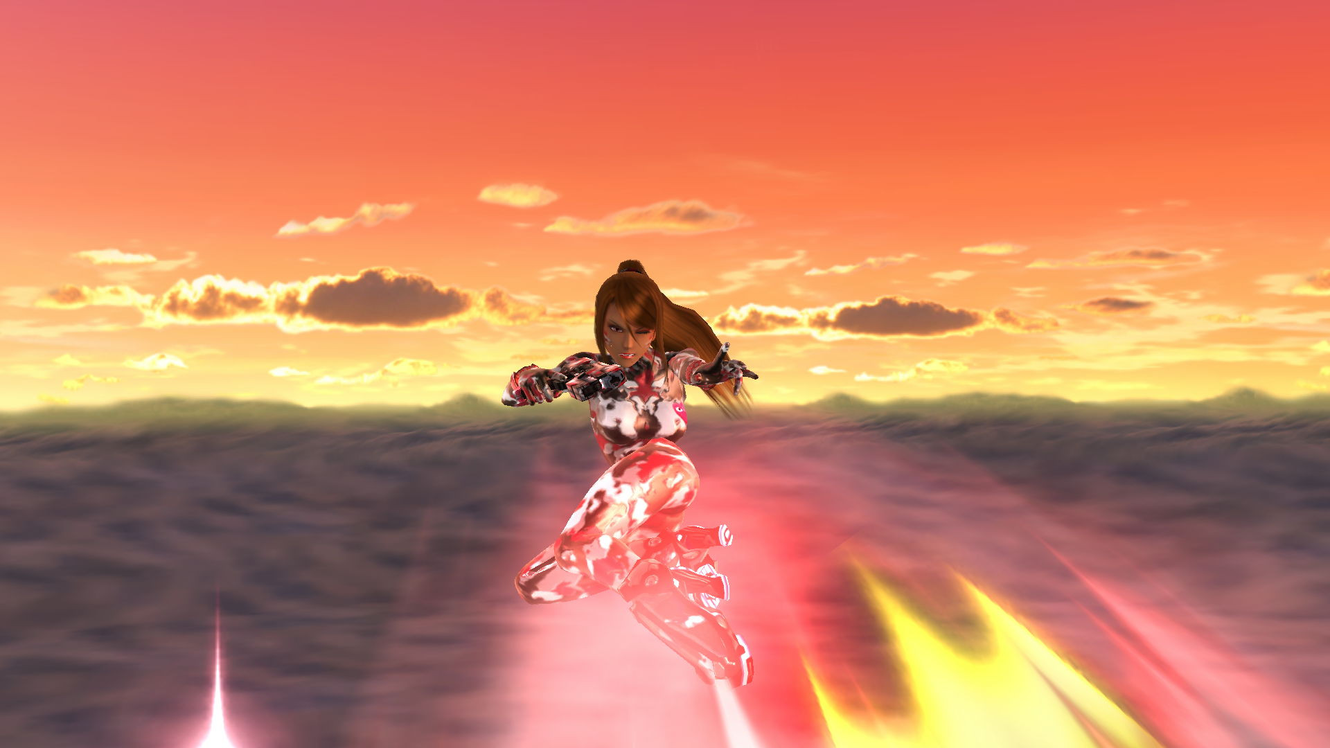 Red Camo Print ZSS [Super Smash Bros. (Wii U)] [Mods]