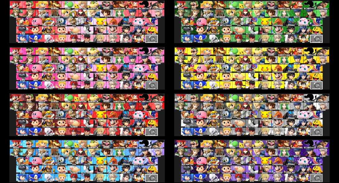 CSS Flame Recolor Pack Mod for Super Smash Bros. (Wii U) | SSB4U Mods