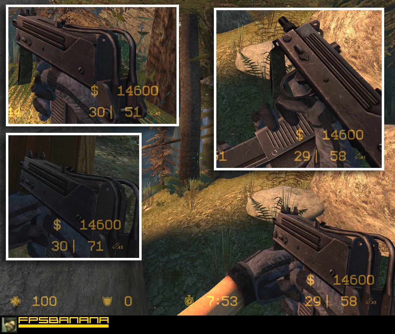 Default Mac 10 retextured Mod for Counter-Strike: Source | CS:S Mods