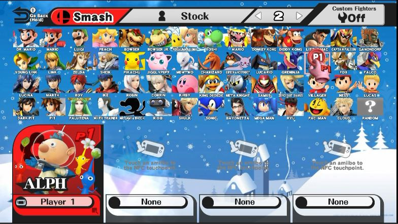 Alph Over Olimar (Character Positions Swapped) [Super Smash Bros. (Wii ...