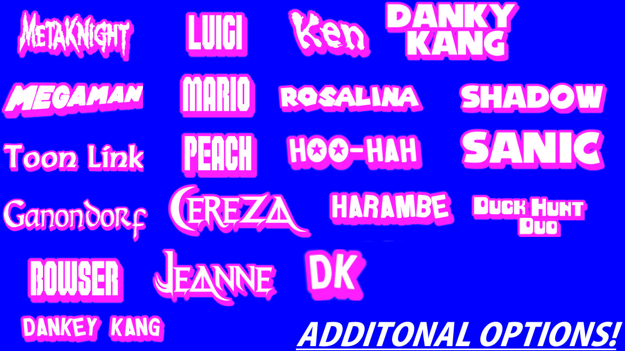 The Unique Name Plate Pack! (v6) Mod for Super Smash Bros. (Wii U ...