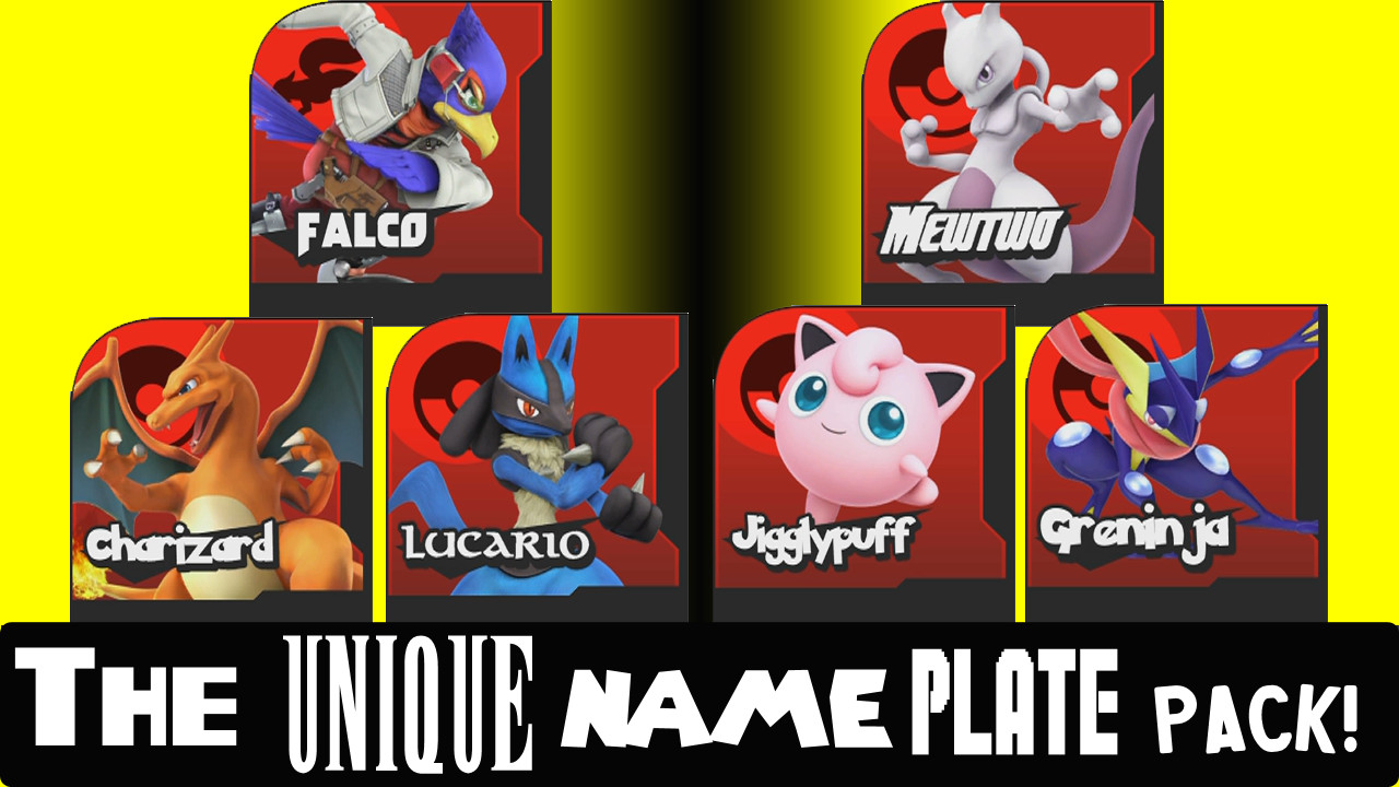 The Unique Name Plate Pack! (v6) Mod for Super Smash Bros. (Wii U ...