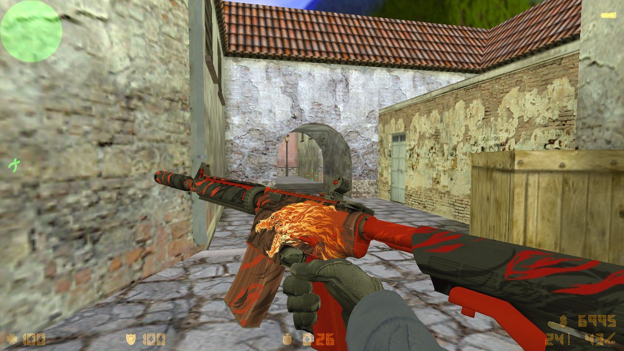 M4A4 Howl HD (+new skin) Mod for Counter-Strike 1.6 | CS1.6 Mods