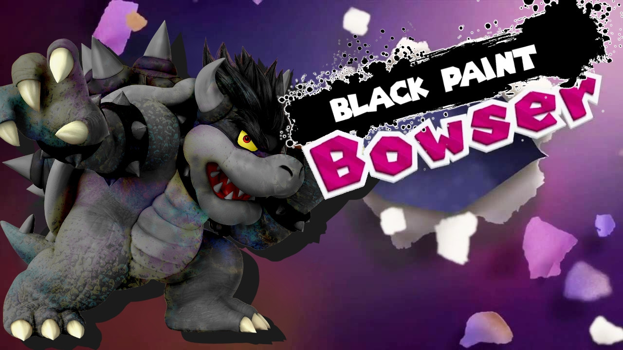 Black Paint Bowser (+CSPs) [Super Smash Bros. (Wii U)] [Mods]