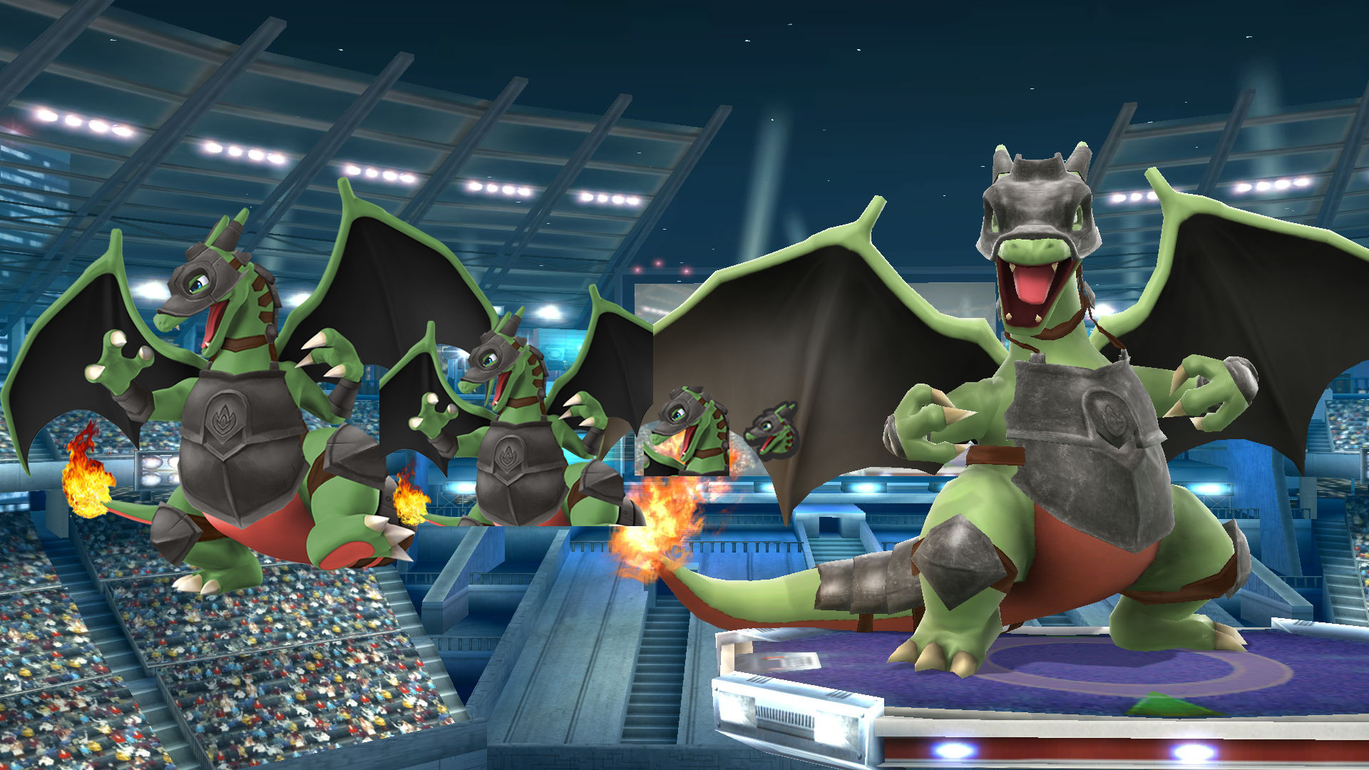 Even Better Armored Charizard CSPs! v2 [Super Smash Bros. (Wii U)] [Mods]