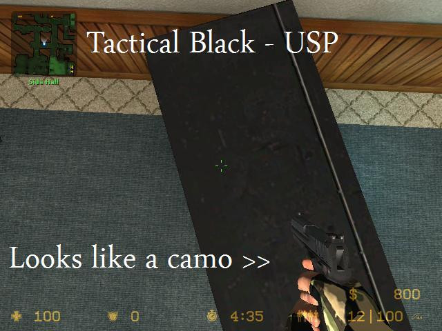 Black Tactcal - USP Mod for Counter-Strike: Source | CS:S Mods