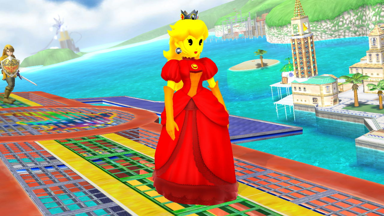 Ms. Pacman Peach (Tex ID and UI) Mod for Super Smash Bros. (Wii U ...