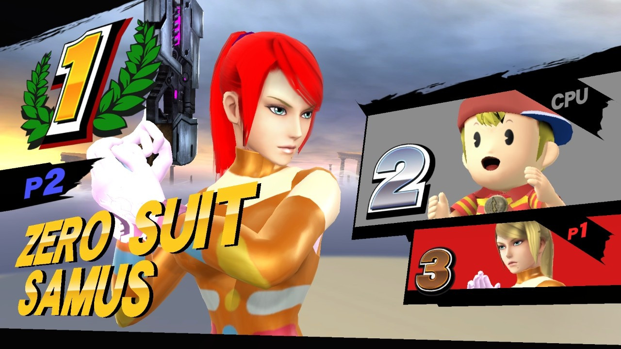 Brown and Pink Casual Samus [Super Smash Bros. (Wii U)] [Mods]