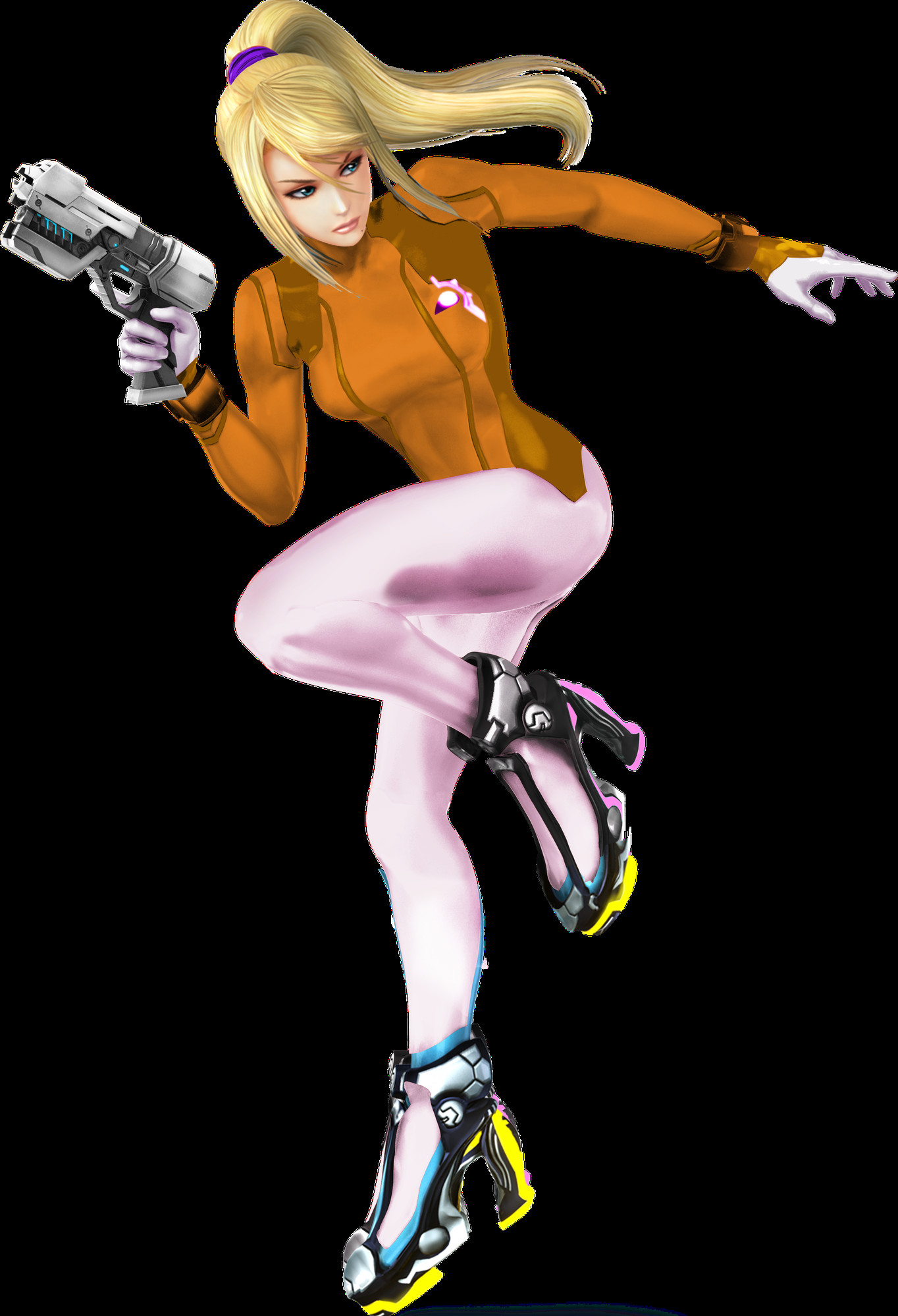 Brown and Pink Casual Samus [Super Smash Bros. (Wii U)] [Mods]