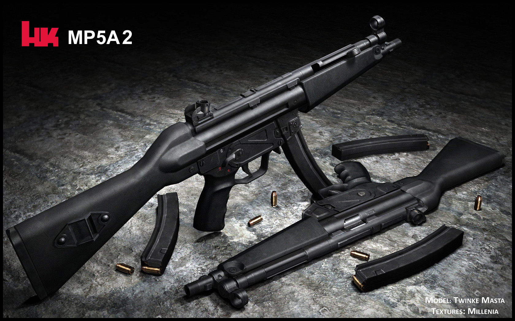 MP5A2 - Kurosawa Ruby On IIopn Mod for Counter-Strike 1.6 | CS1.6 Mods