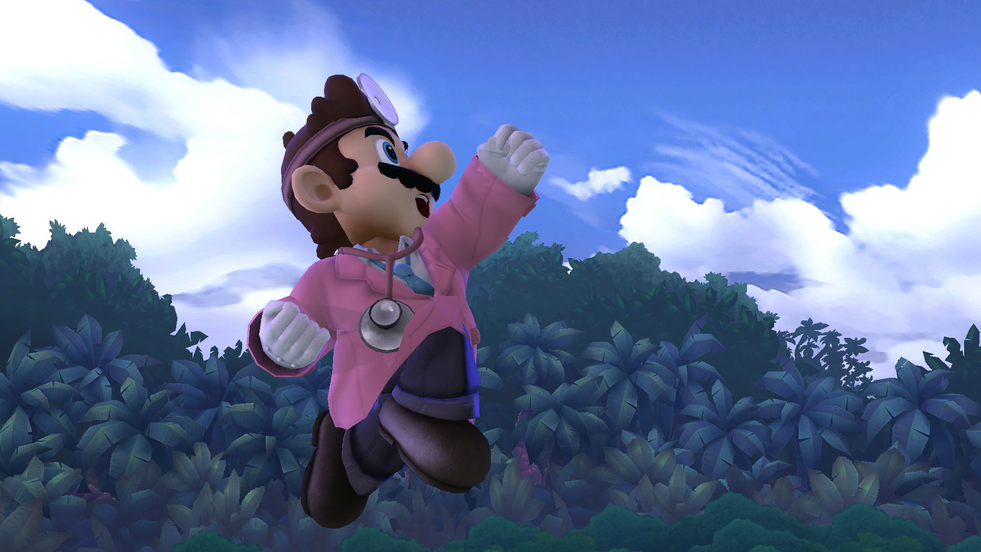 Pink Dr. Mario Recolor [Super Smash Bros. (Wii U)] [Mods]