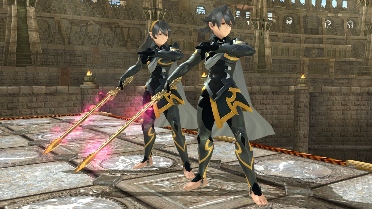 Male Corrin with Female Colors [Super Smash Bros. (Wii U)] [Mods]