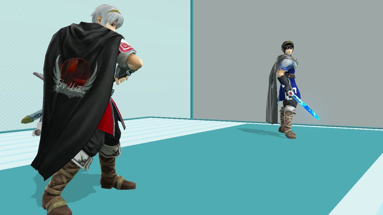 Red & Blue Skyhunter Marth [Super Smash Bros. (Wii U)] [Mods]