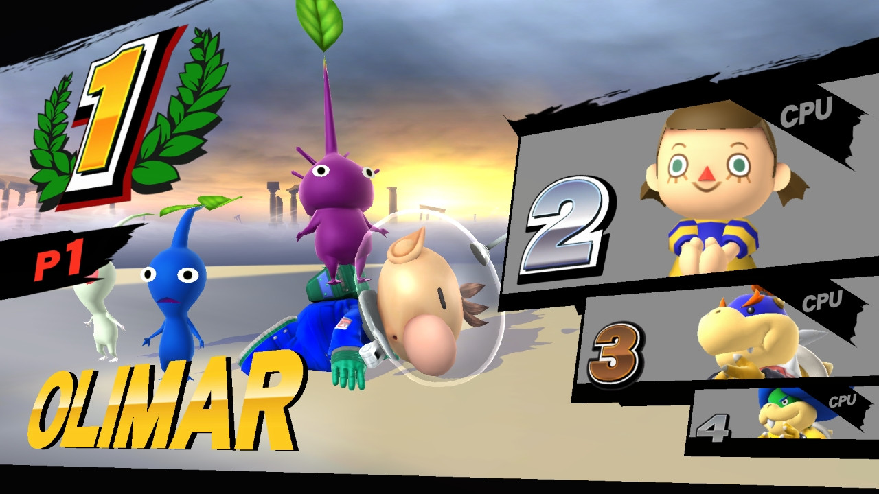 Blue Space Suit Olimar [Super Smash Bros. (Wii U)] [Mods]