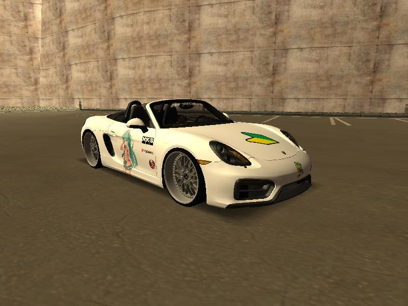Porsche Boxster GTS 2016 Hatsune miku itasha Mod for Grand Theft Auto ...
