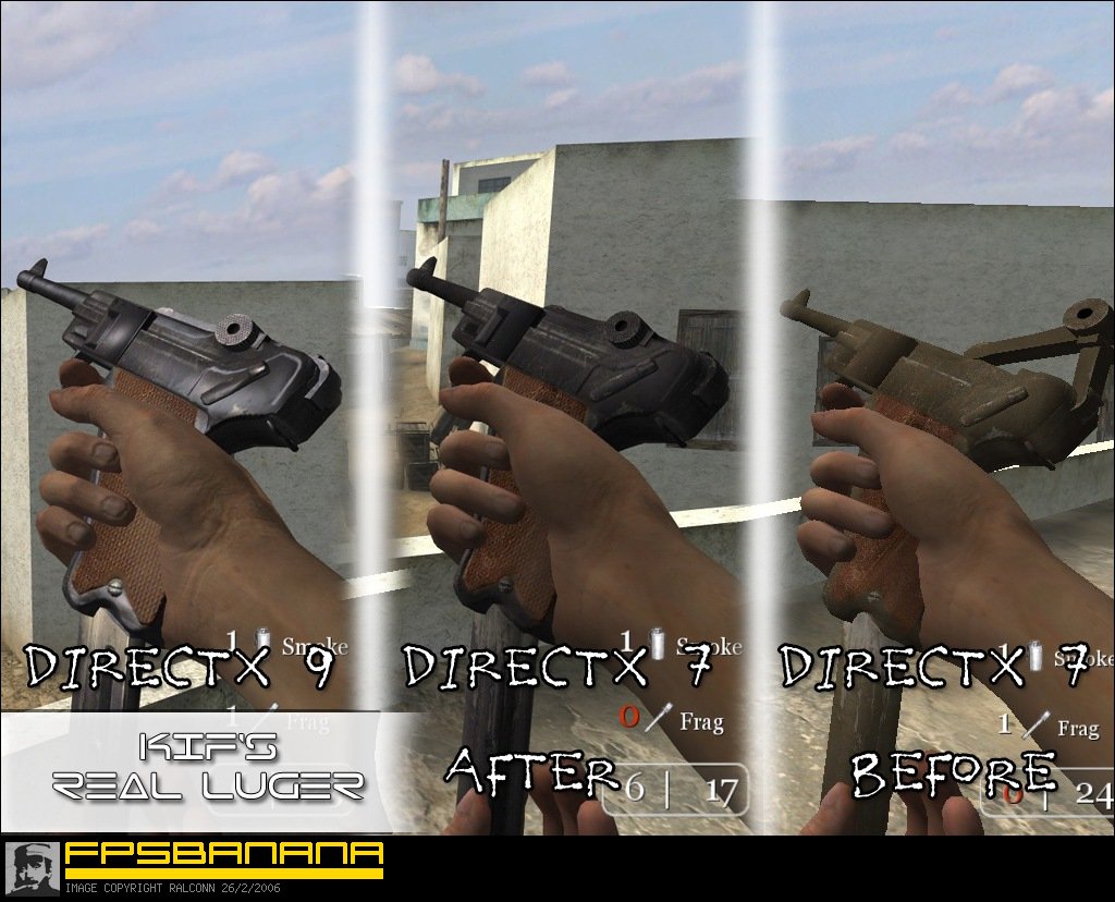 KnifeInFace's Real Luger Skin [Call of Duty 2 ] [Mods]