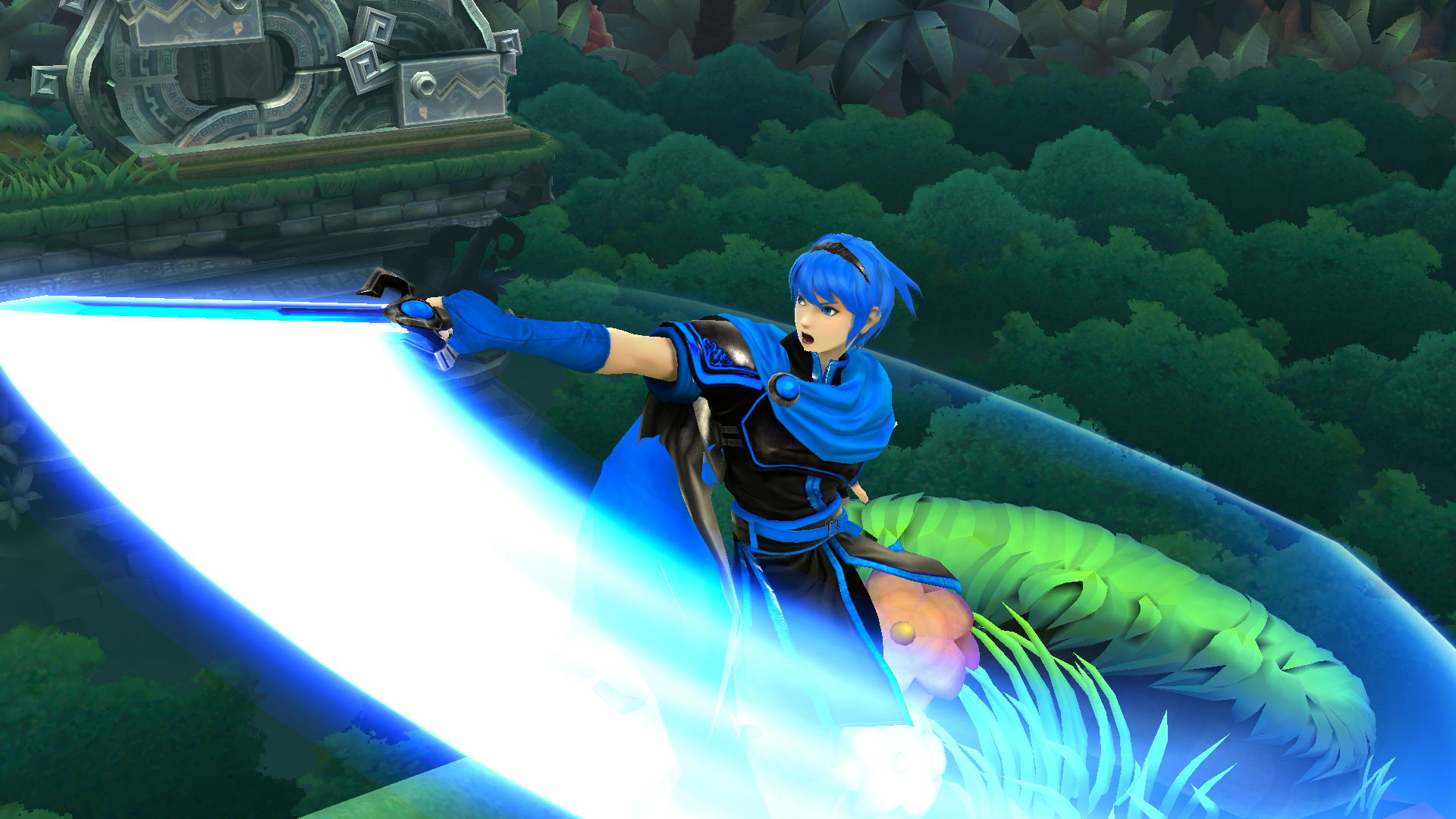 Black and Blue Marth [Super Smash Bros. (Wii U)] [Mods]