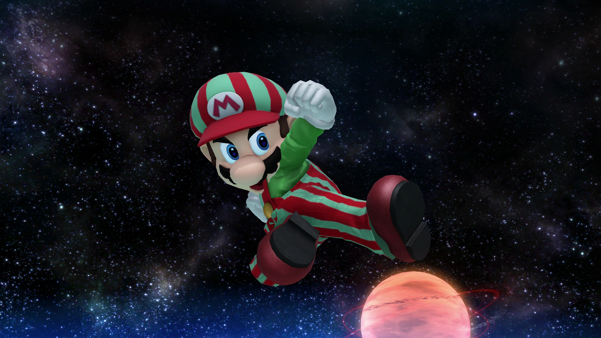 Candy Cane Mario Mod for Super Smash Bros. (Wii U) | SSB4U Mods