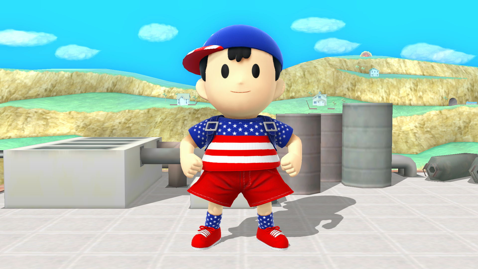 America Ness Mod for Super Smash Bros. (Wii U) | SSB4U Mods