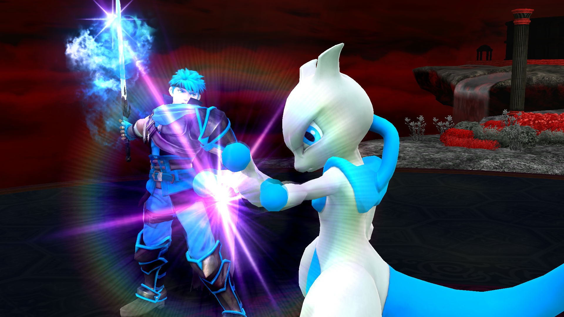 Black & Blue Mewtwo [Super Smash Bros. (Wii U)] [Mods]