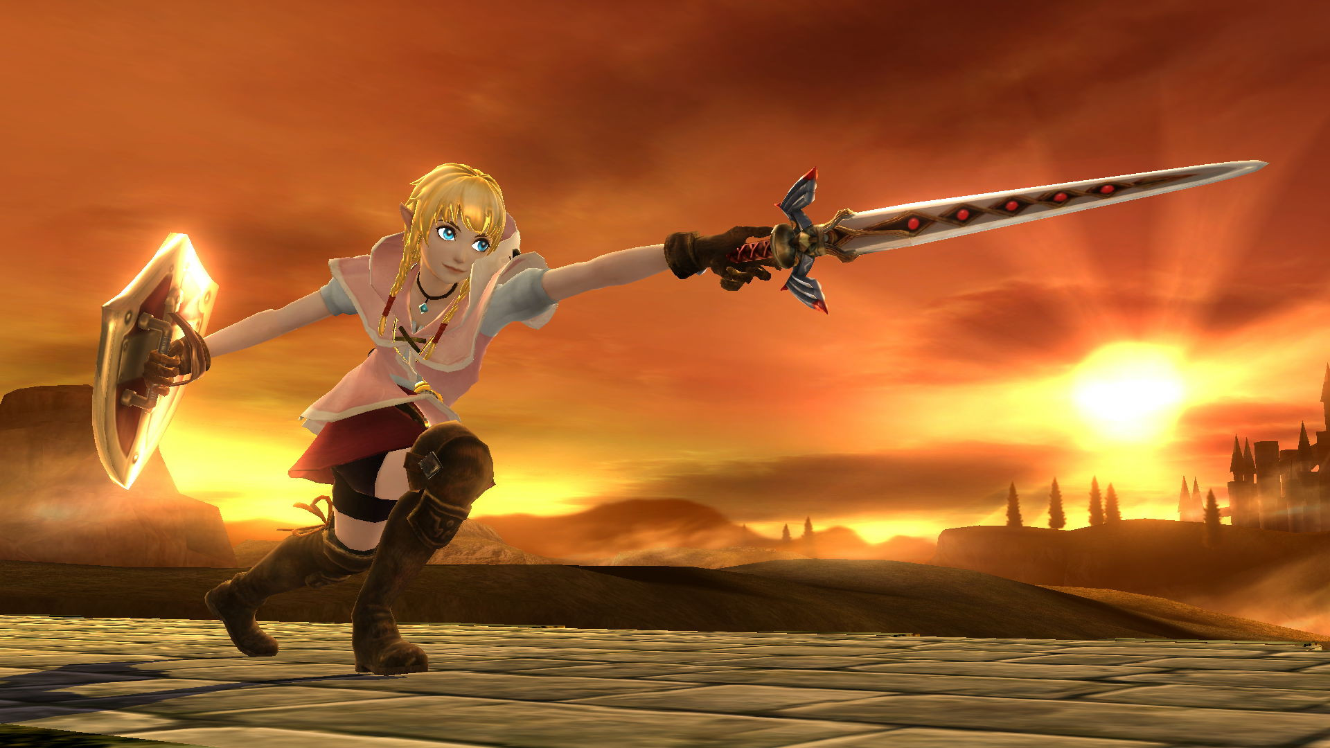 Linkle magic sword v2 (vertex edit) [Super Smash Bros. (Wii U)] [Mods]