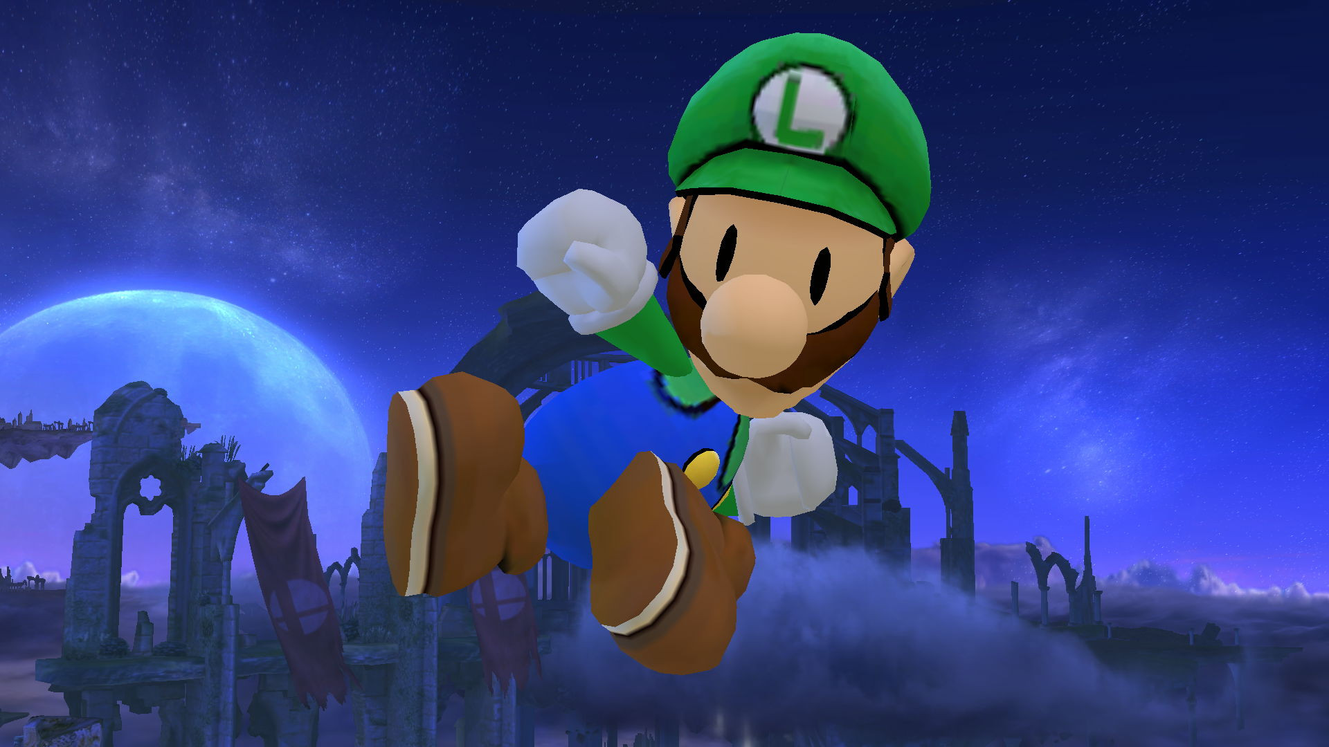 Paper Luigi Mod for Super Smash Bros. (Wii U) | SSB4U Mods