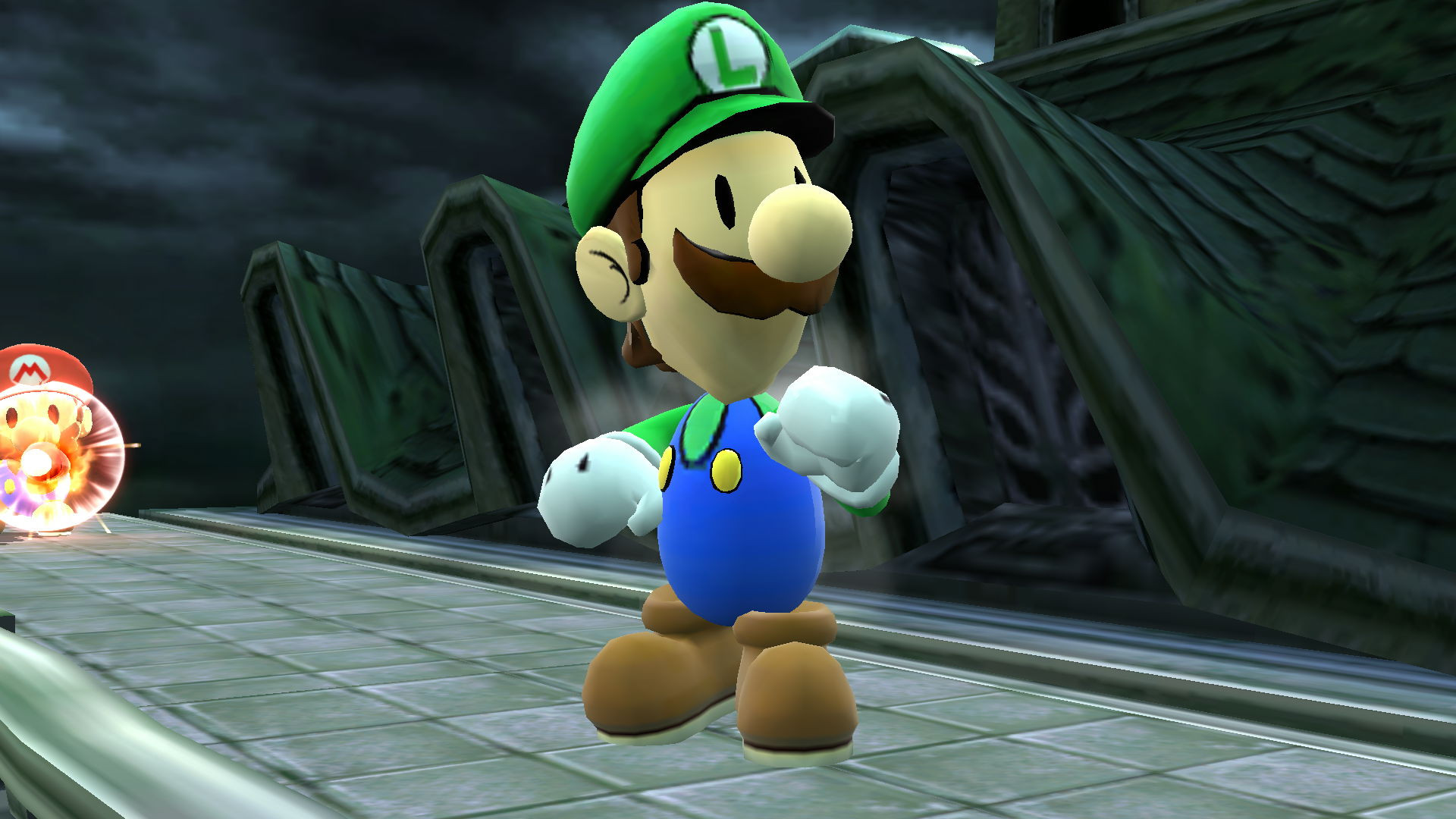 Paper Luigi Mod for Super Smash Bros. (Wii U) | SSB4U Mods