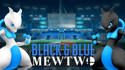 Black & Blue Mewtwo [Super Smash Bros. (Wii U)] [Mods]