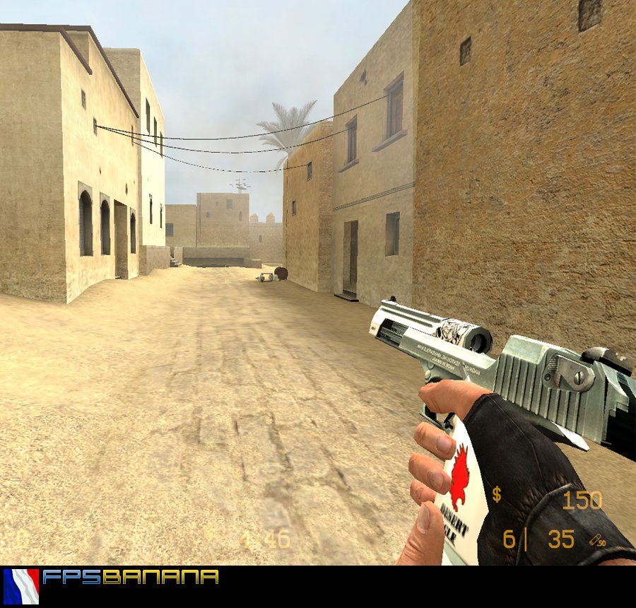 Desert-Eagle White and red [Counter-Strike: Source] [Mods]