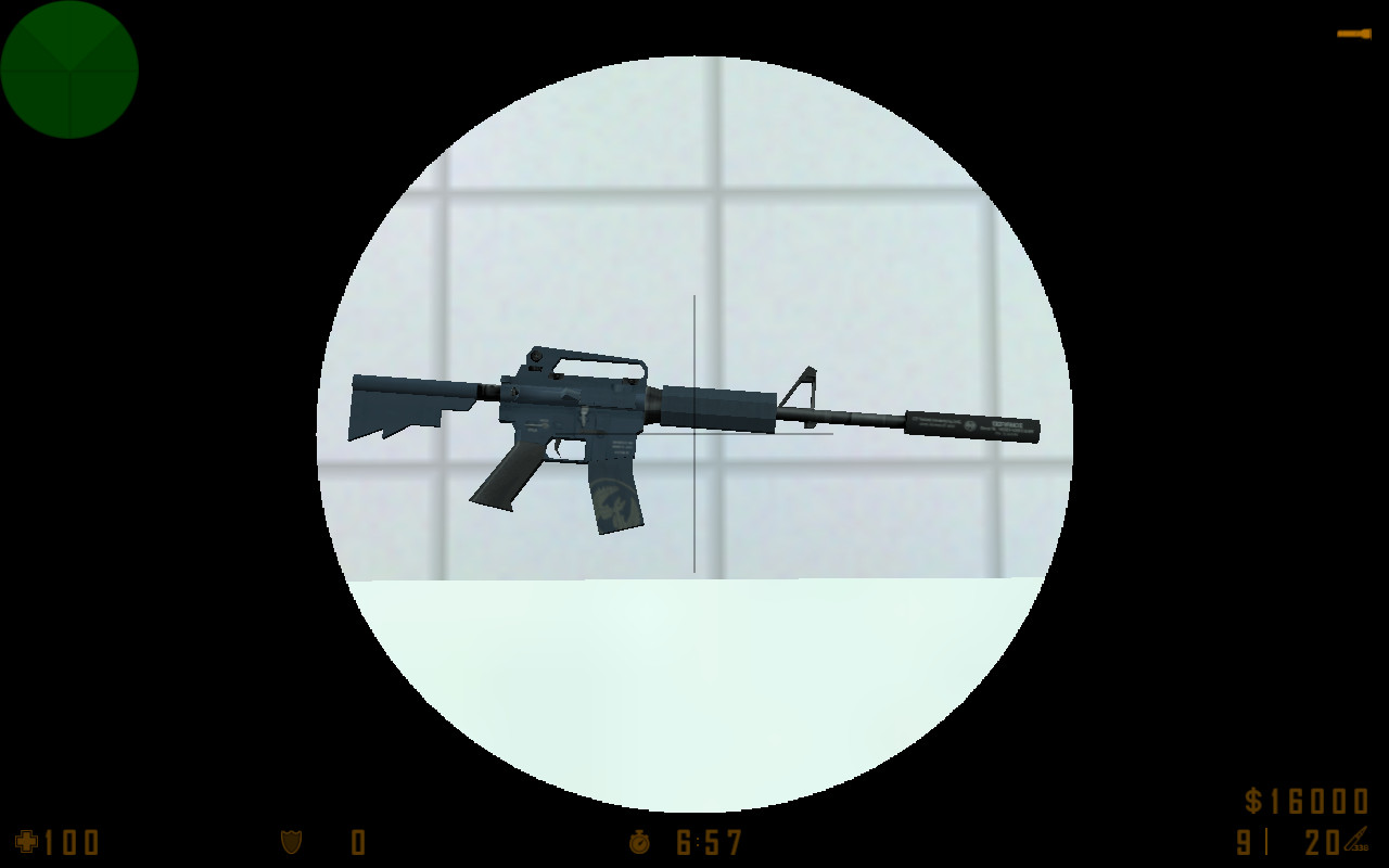 Default M4A1-S Guardian Mod for Counter-Strike 1.6 | CS1.6 Mods