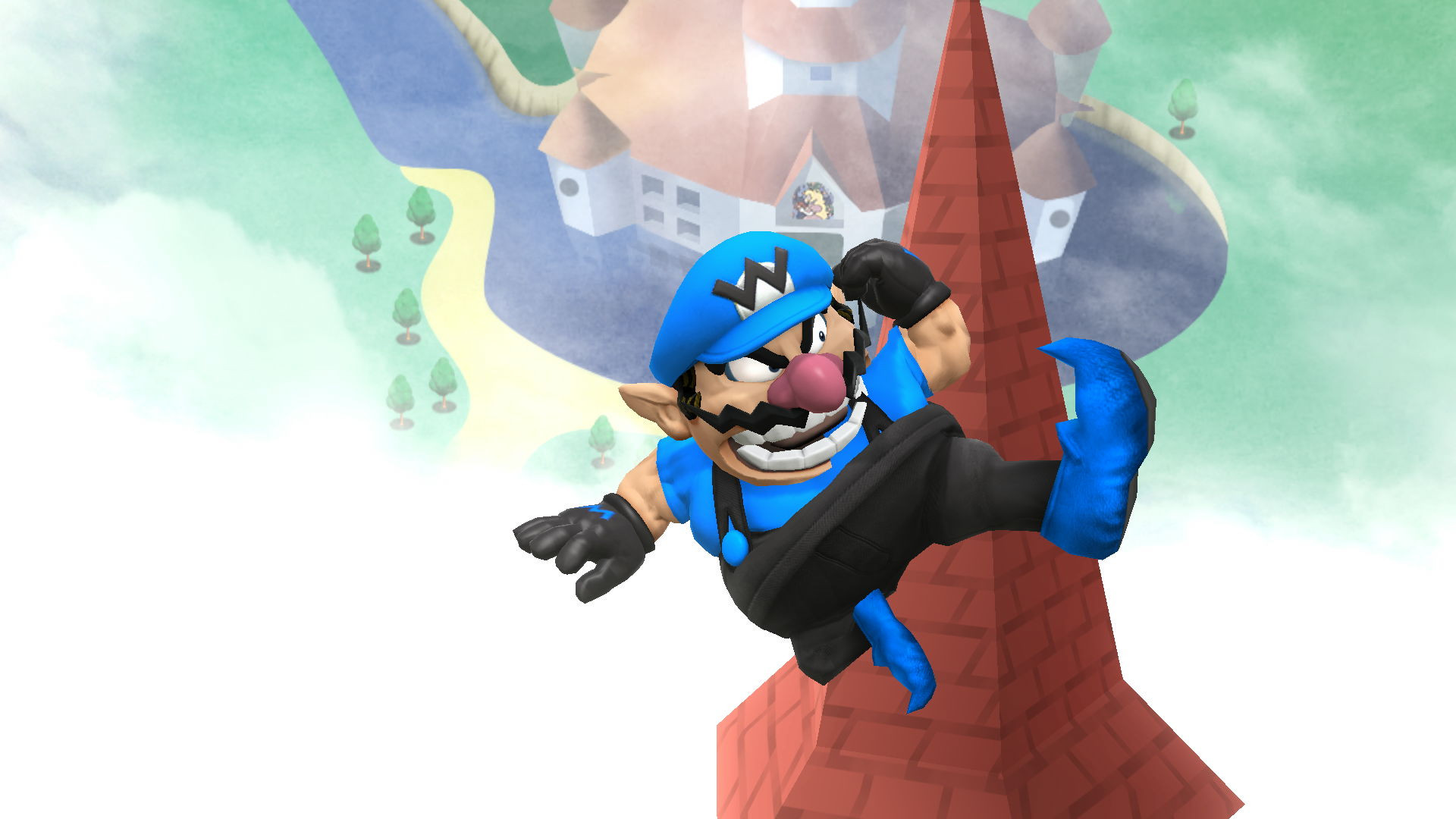 Black and Blue Wario [Super Smash Bros. (Wii U)] [Mods]