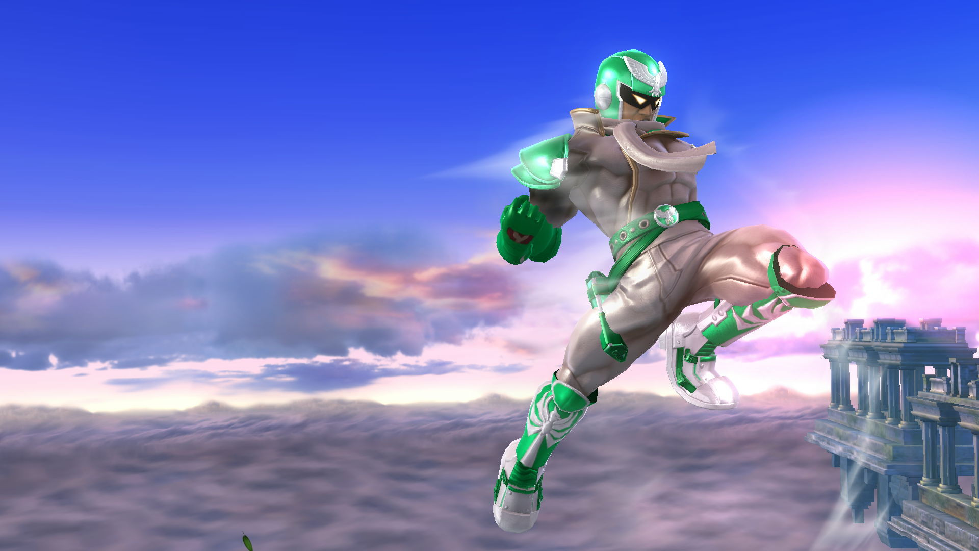 Green & White Captain Falcon Mod for Super Smash Bros. (Wii U) | SSB4U Mods