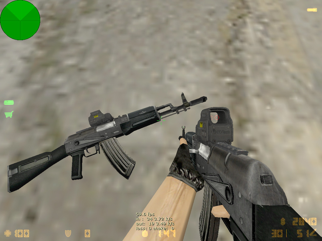 AK-103 Eotech EXPS3 Mod for Counter-Strike 1.6 | CS1.6 Mods