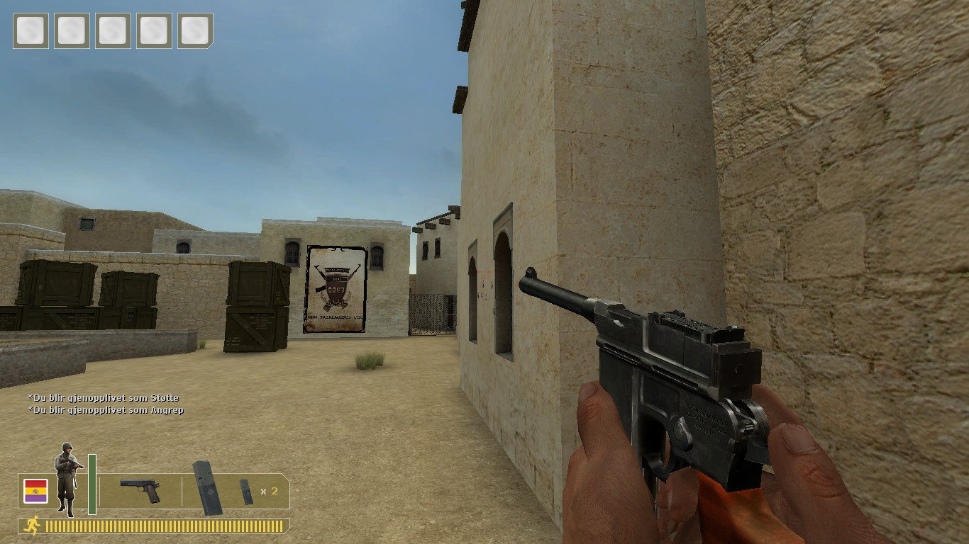 Mauser 712 / C-96 replaces Colt (DARKENED) [Day of Defeat: Source] [Mods]