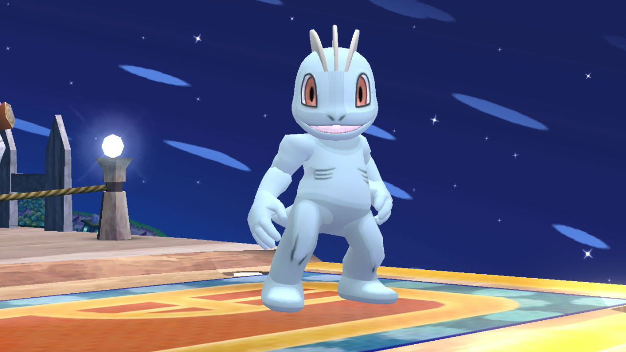 Machop Flexs into batle! [Super Smash Bros. (Wii U)] [Mods]