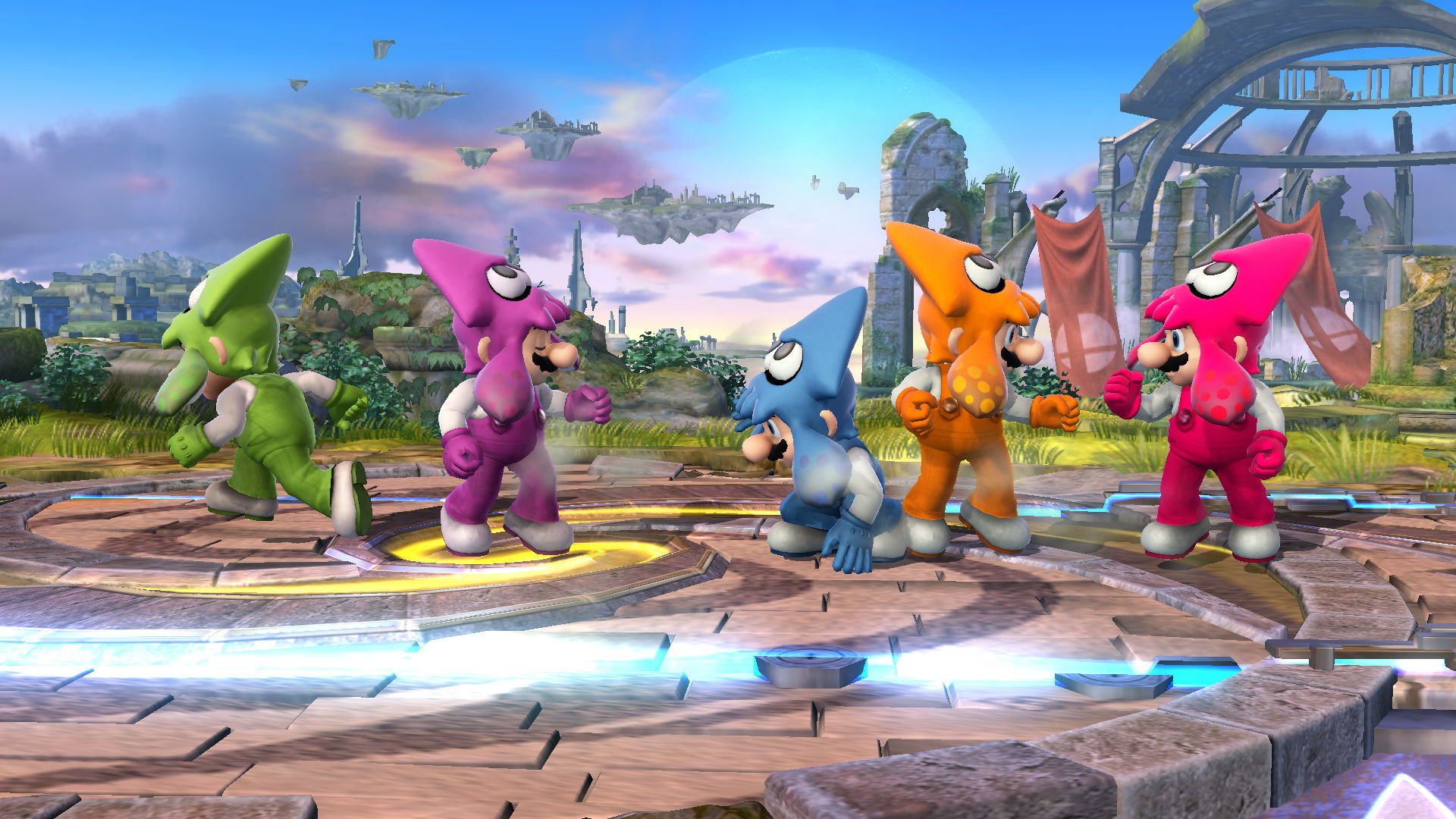 Splatoon Mario [Super Smash Bros. (Wii U)] [Mods]