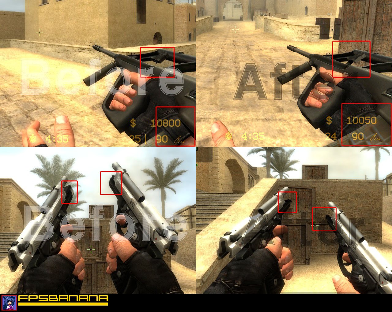 CS:S Default V Model Fix Mod for Counter-Strike: Source | CS:S Mods